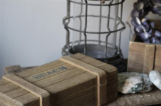 Wooden Beach Storage Box